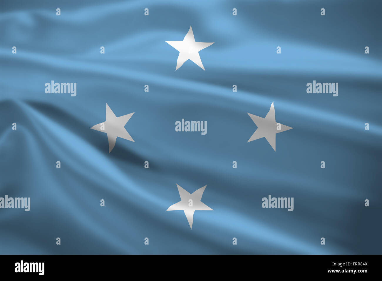 Federated states of micronesia national flag hi-res stock photography ...