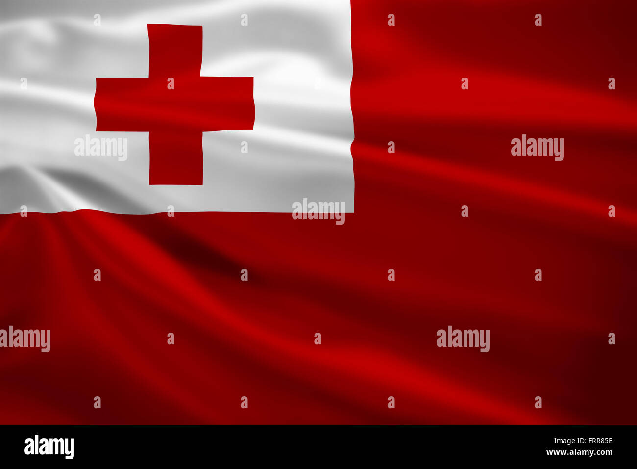 Tonga flag blowing in the wind. Background texture Stock Photo - Alamy