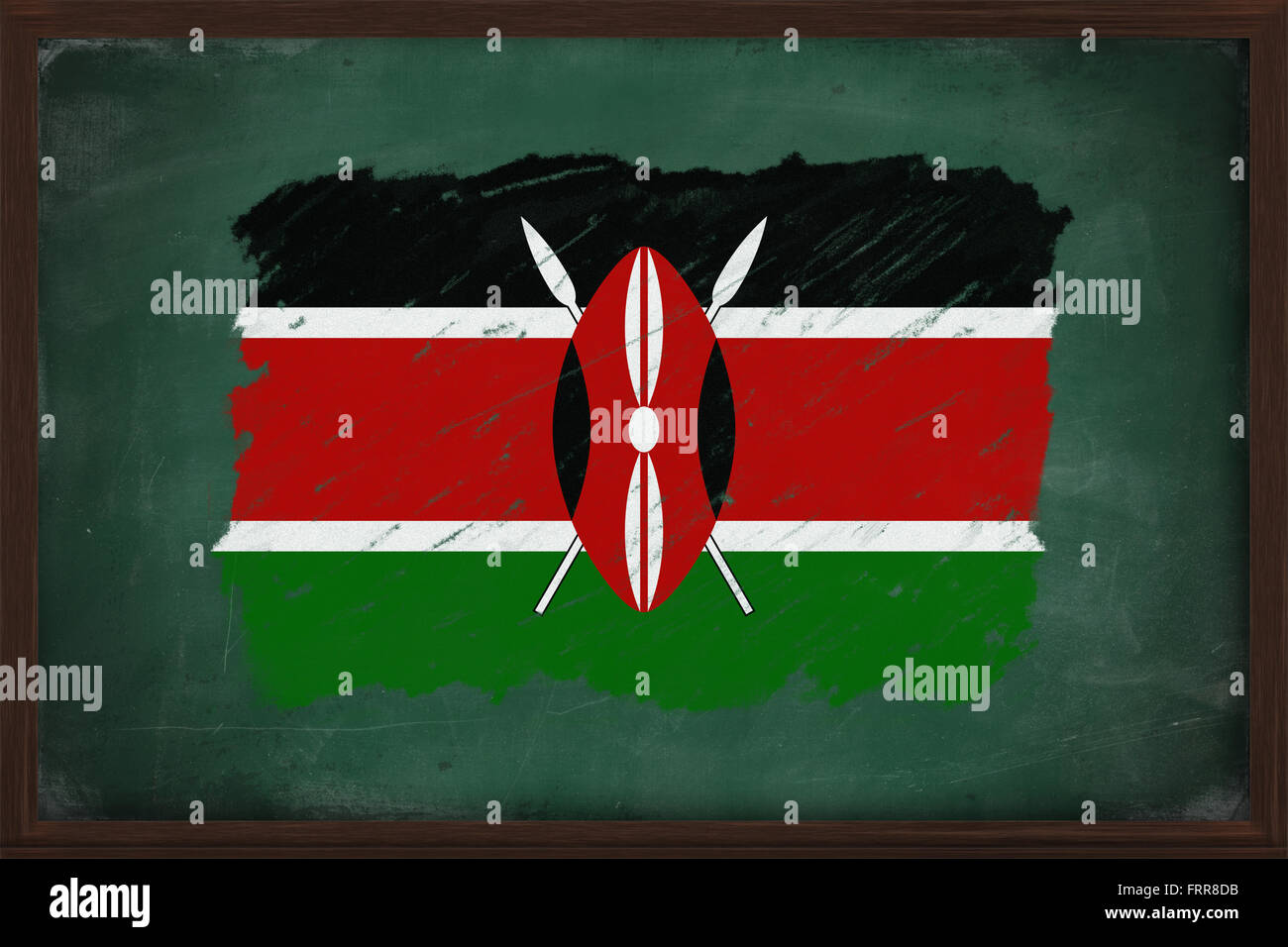 Kenya painted flag hi-res stock photography and images - Alamy
