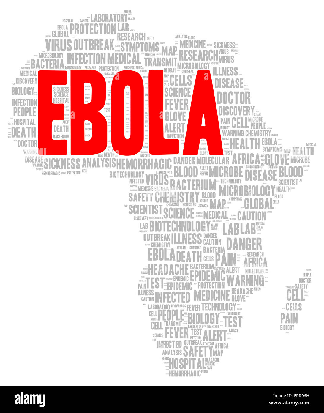 Ebola word cloud shape concept Stock Photo - Alamy