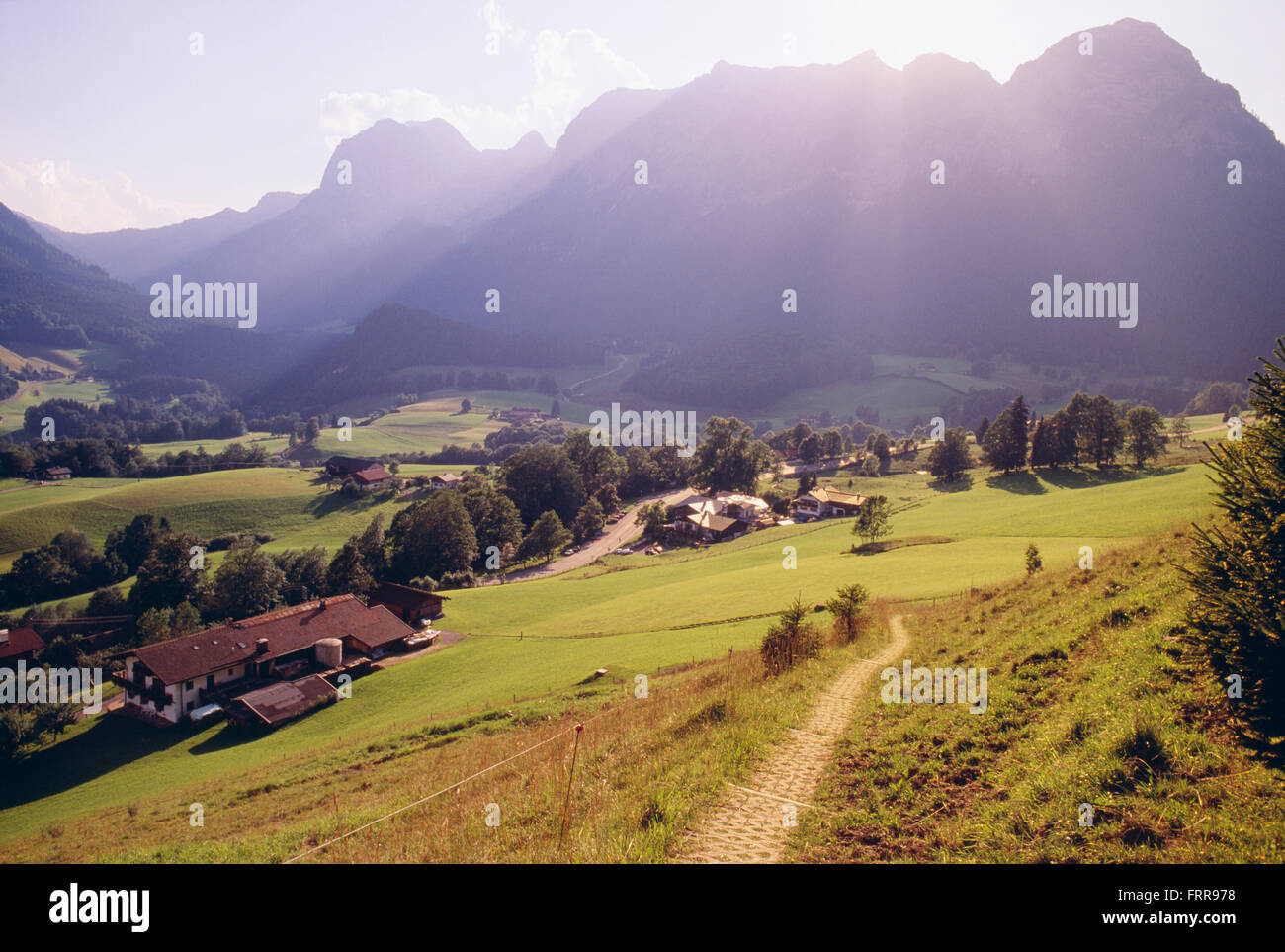 Rural Landscape, Berchtesgaden, Bavaria, Germany Stock Photo - Alamy