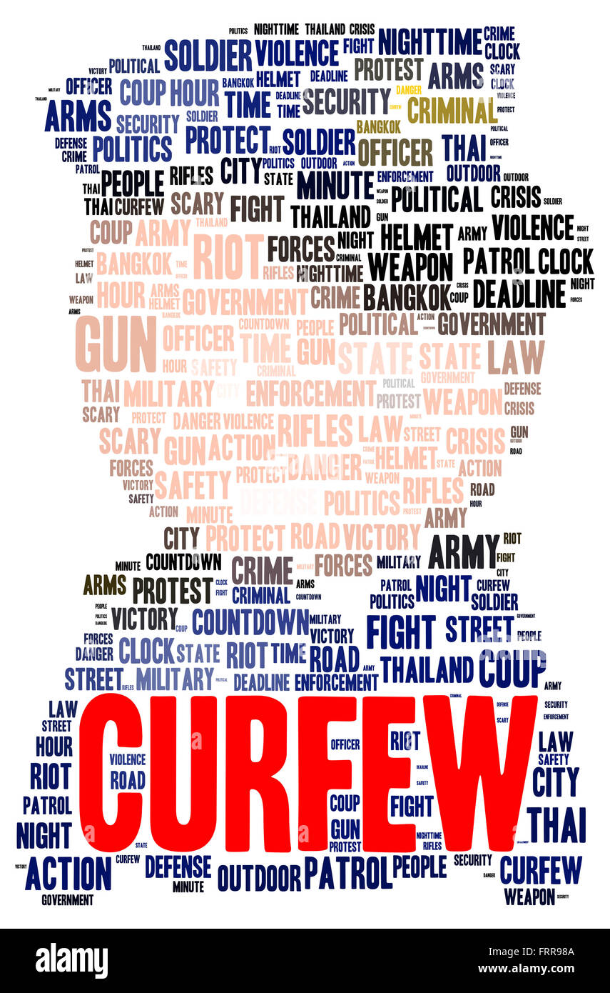 Night of curfew Cut Out Stock Images & Pictures - Alamy