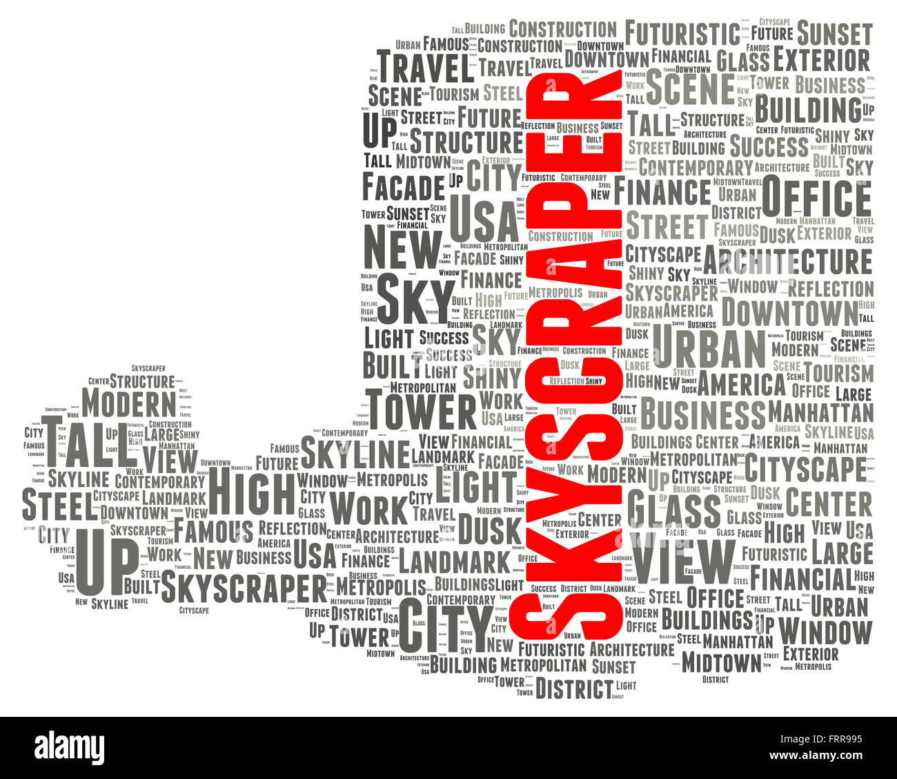 Skyscraper word cloud shape concept Stock Photo - Alamy Skyscraper word cloud shape concept Stock Photo - Alamy