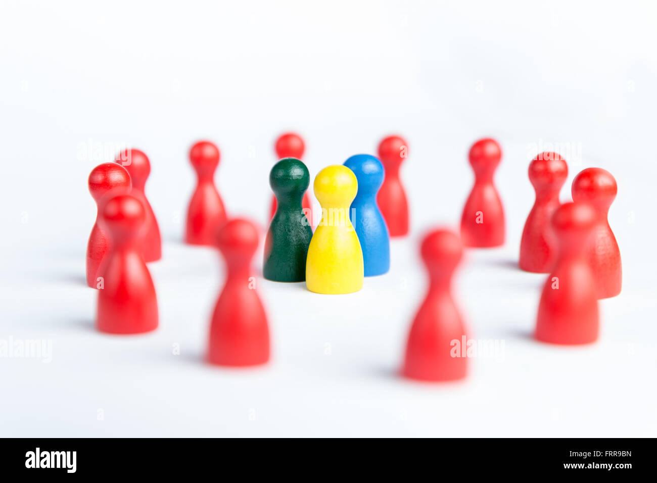 Team surrounded by adversity or praised for being different concept ...