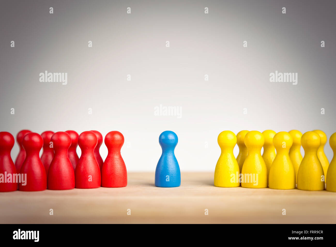 Leadership, diplomacy, unification and mediation concept between two ...