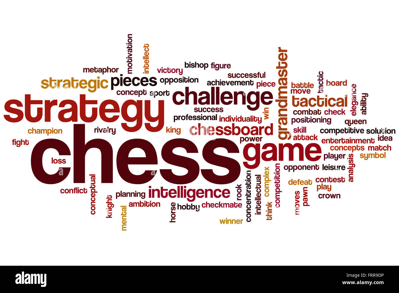 Chess word cloud concept Stock Photo - Alamy