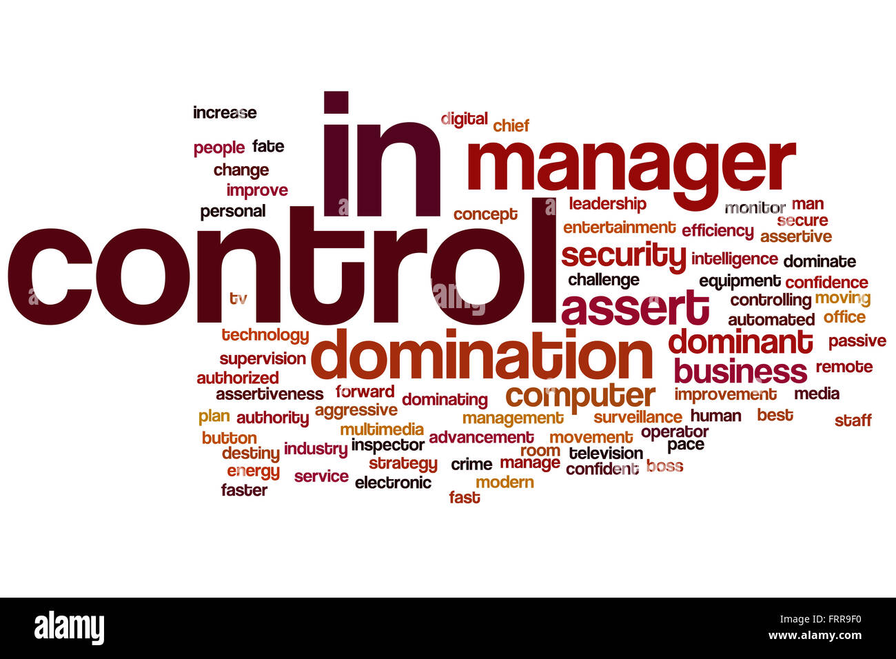 In control word cloud concept Stock Photo - Alamy