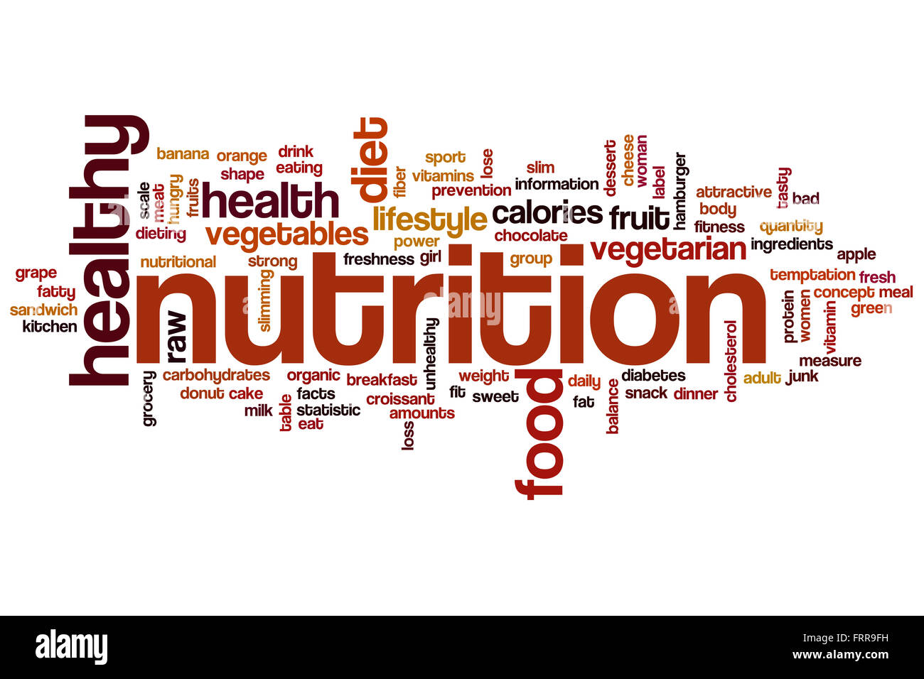 Nutrition word cloud concept Stock Photo - Alamy