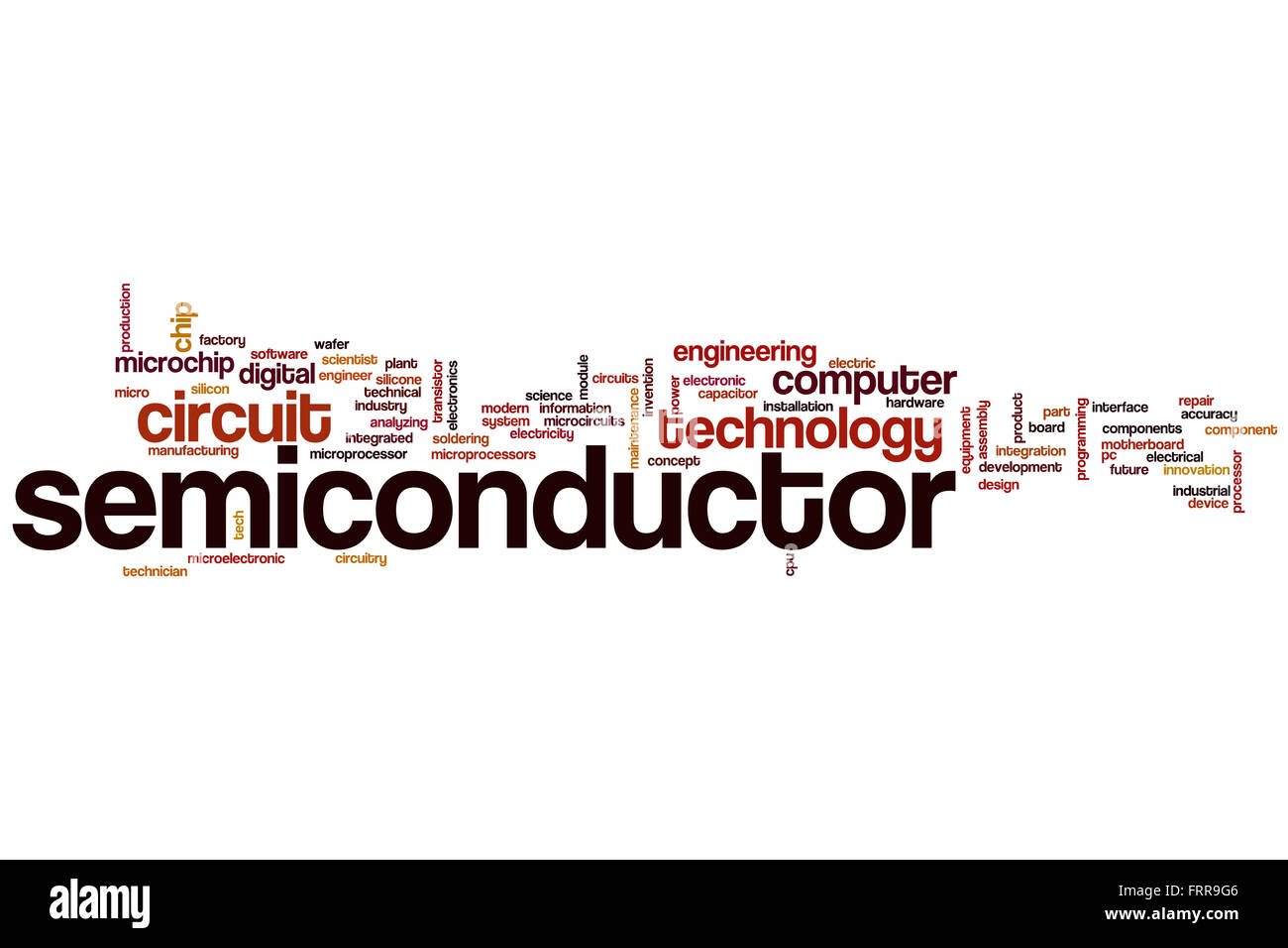 Semiconductor word cloud concept Stock Photo - Alamy
