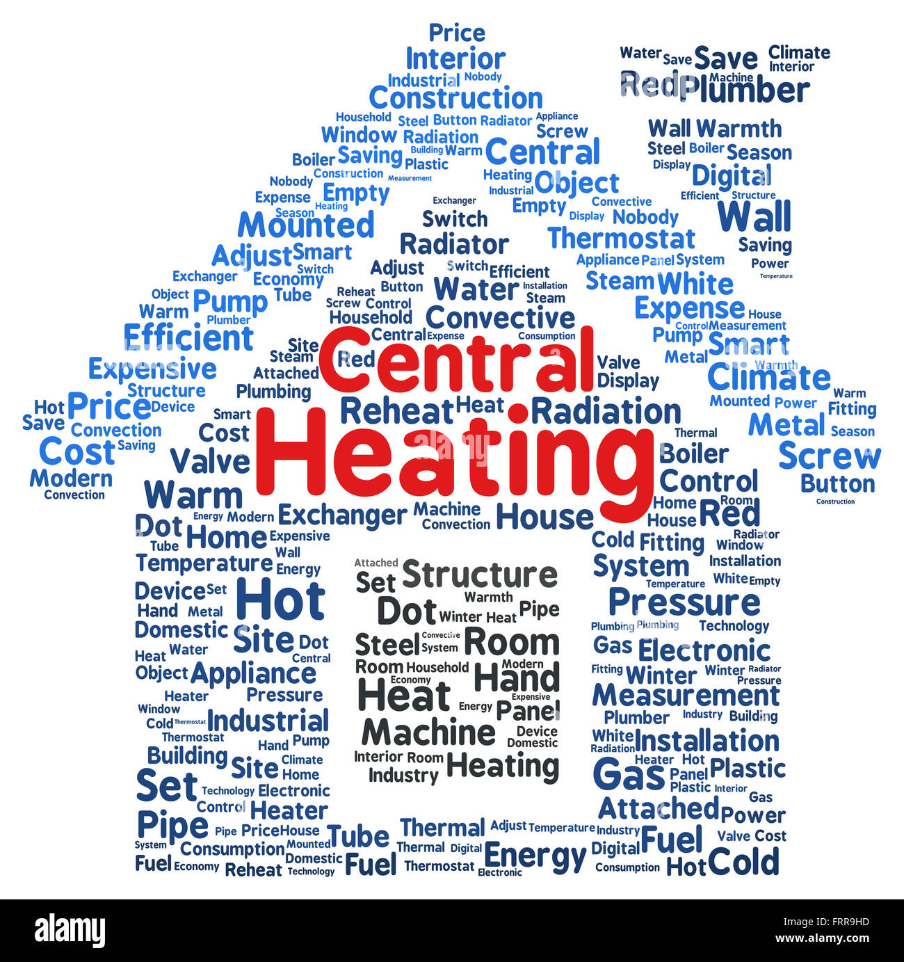 Modern home water heating Cut Out Stock Images & Pictures - Alamy