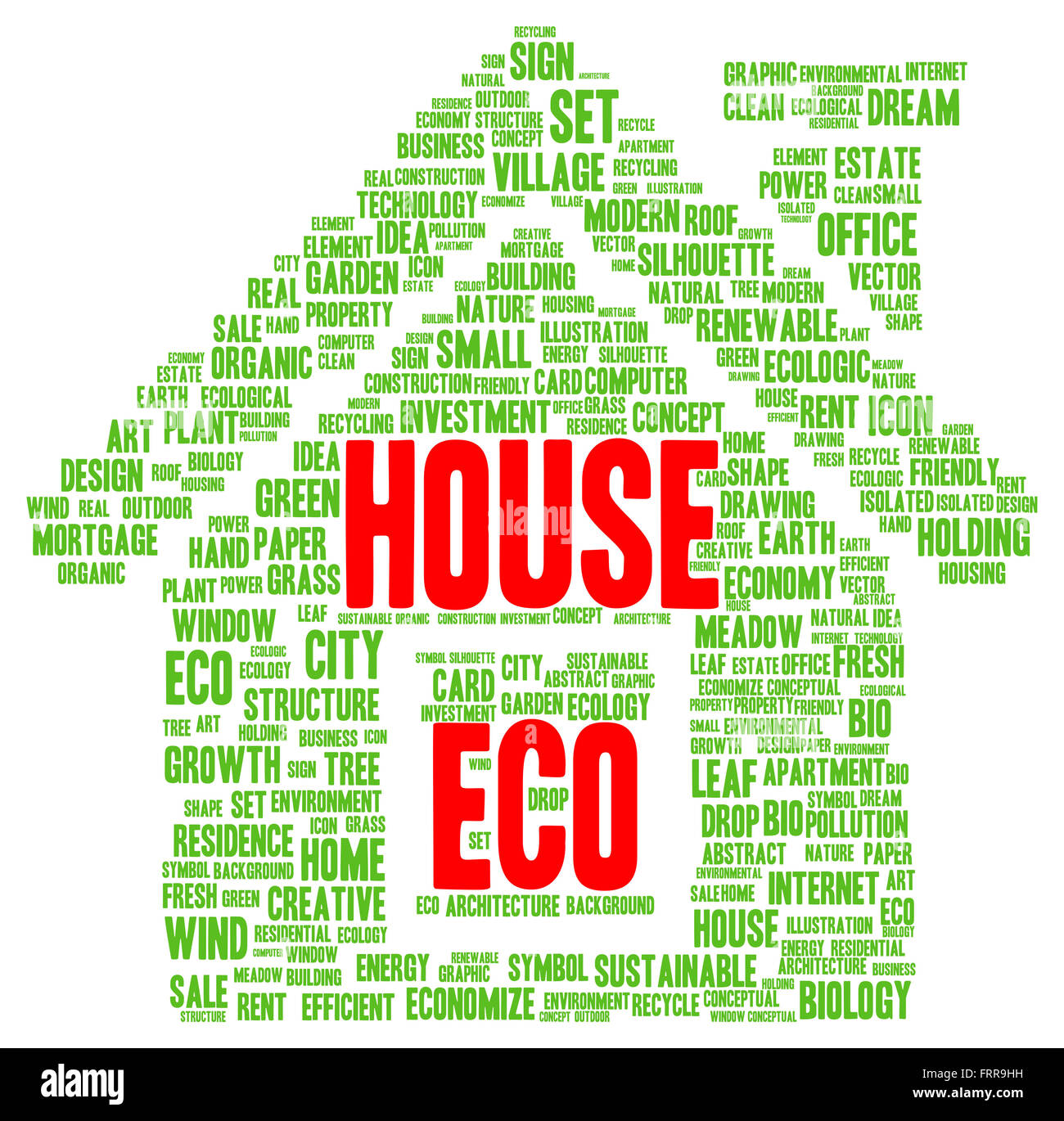Ecology word cloud shape concept hi-res stock photography and images ...
