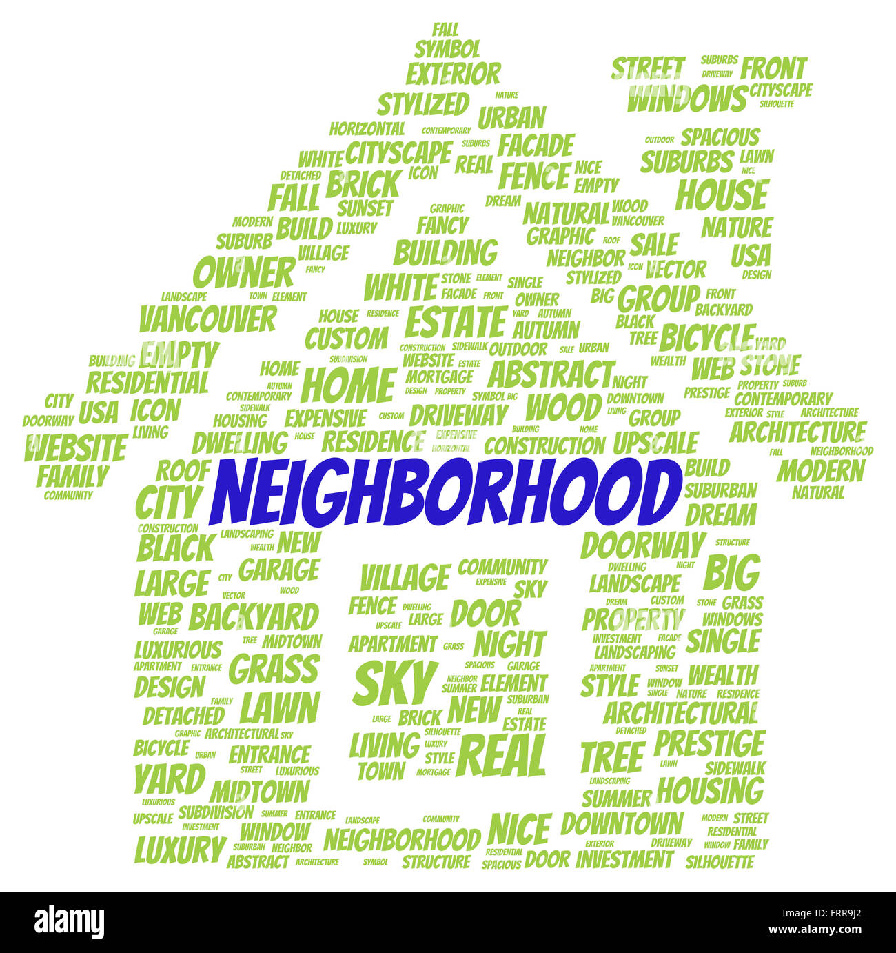 neighborhood Cut Out Stock Images & Pictures - Alamy