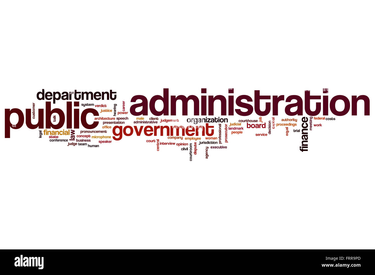 Public administration word cloud concept Stock Photo - Alamy