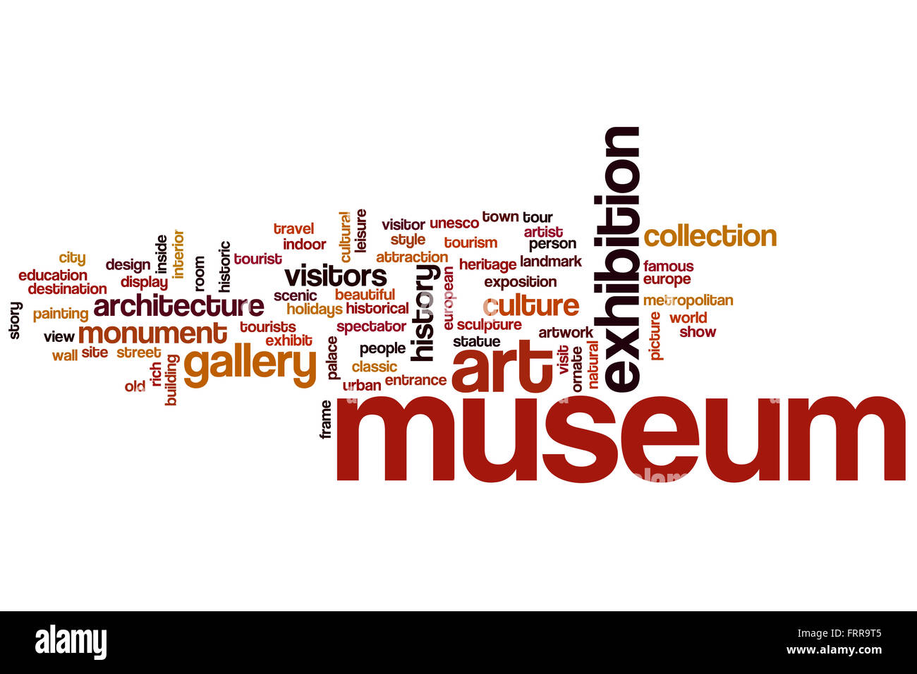 Museum word cloud concept Stock Photo - Alamy