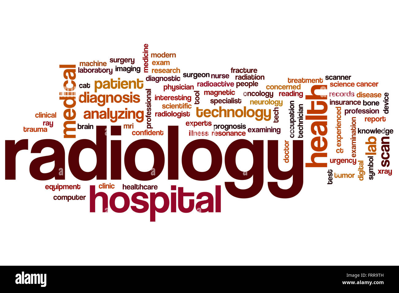 Radiology word cloud concept Stock Photo - Alamy