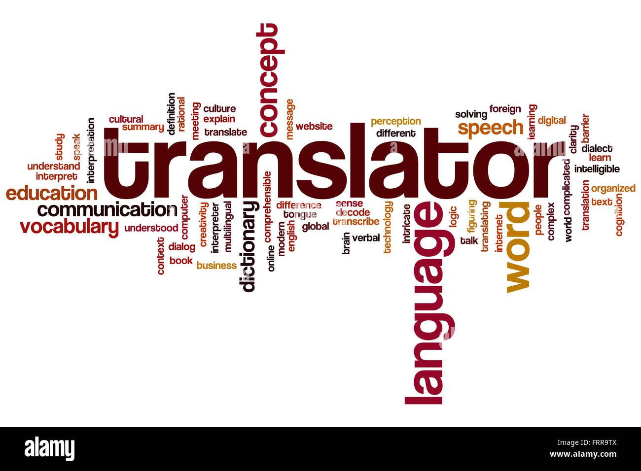 Foreign language concept word cloud hi-res stock photography and images ...