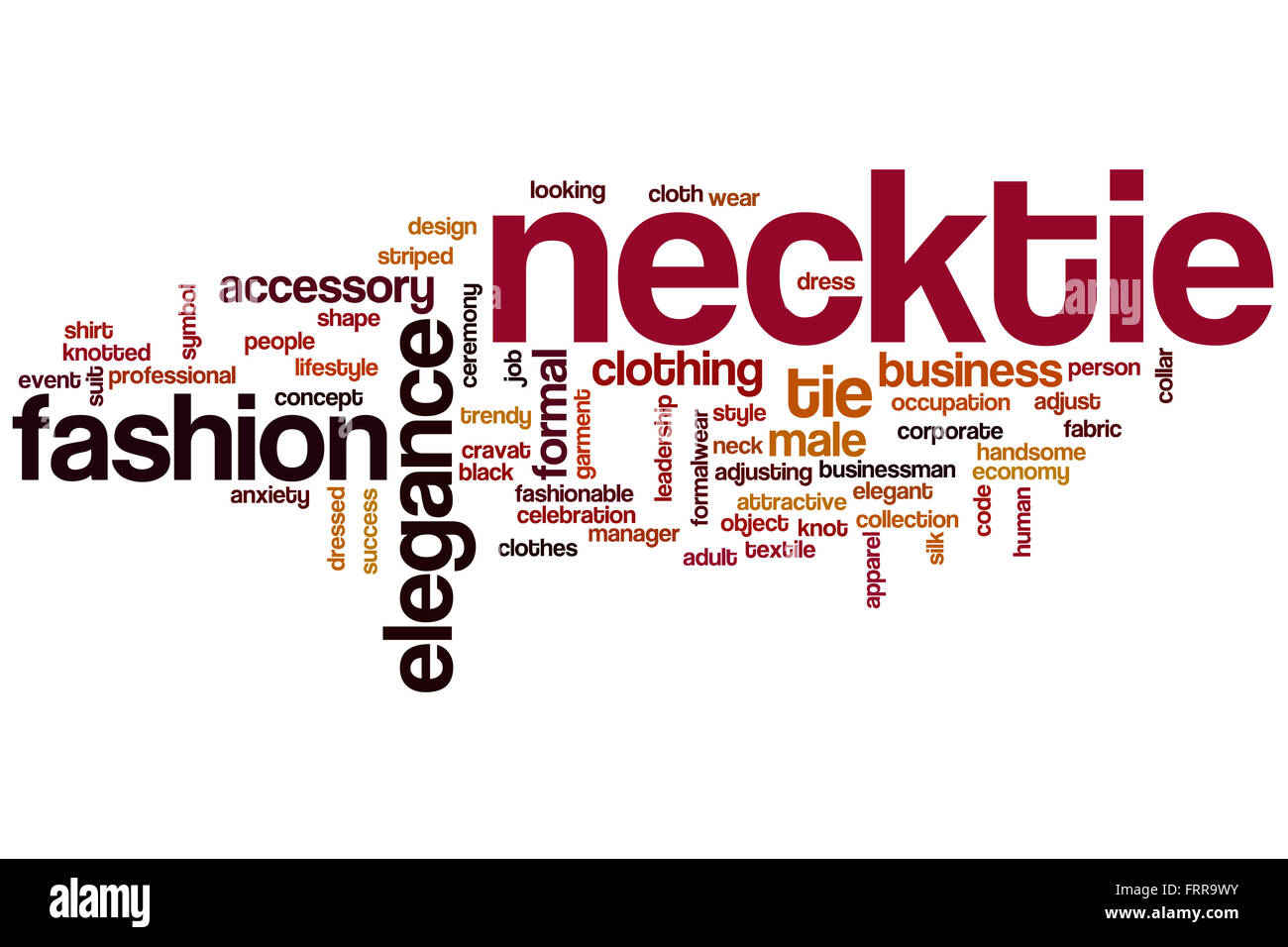 Necktie word cloud concept Stock Photo - Alamy