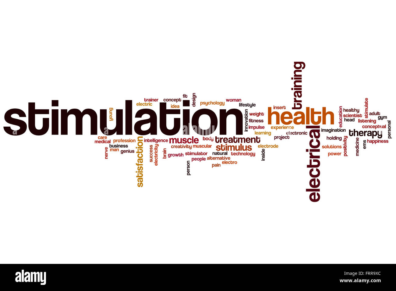 Stimulation word cloud concept Stock Photo - Alamy