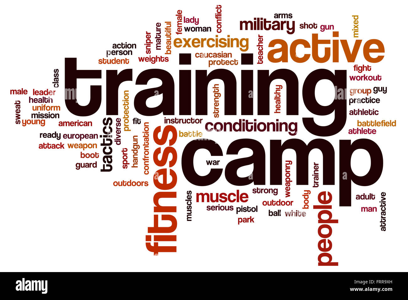 Strength training concept young man Cut Out Stock Images & Pictures - Alamy