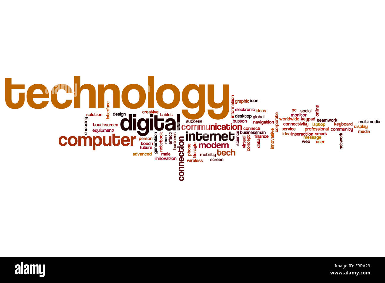 Future concept virtual touch Cut Out Stock Images & Pictures - Alamy