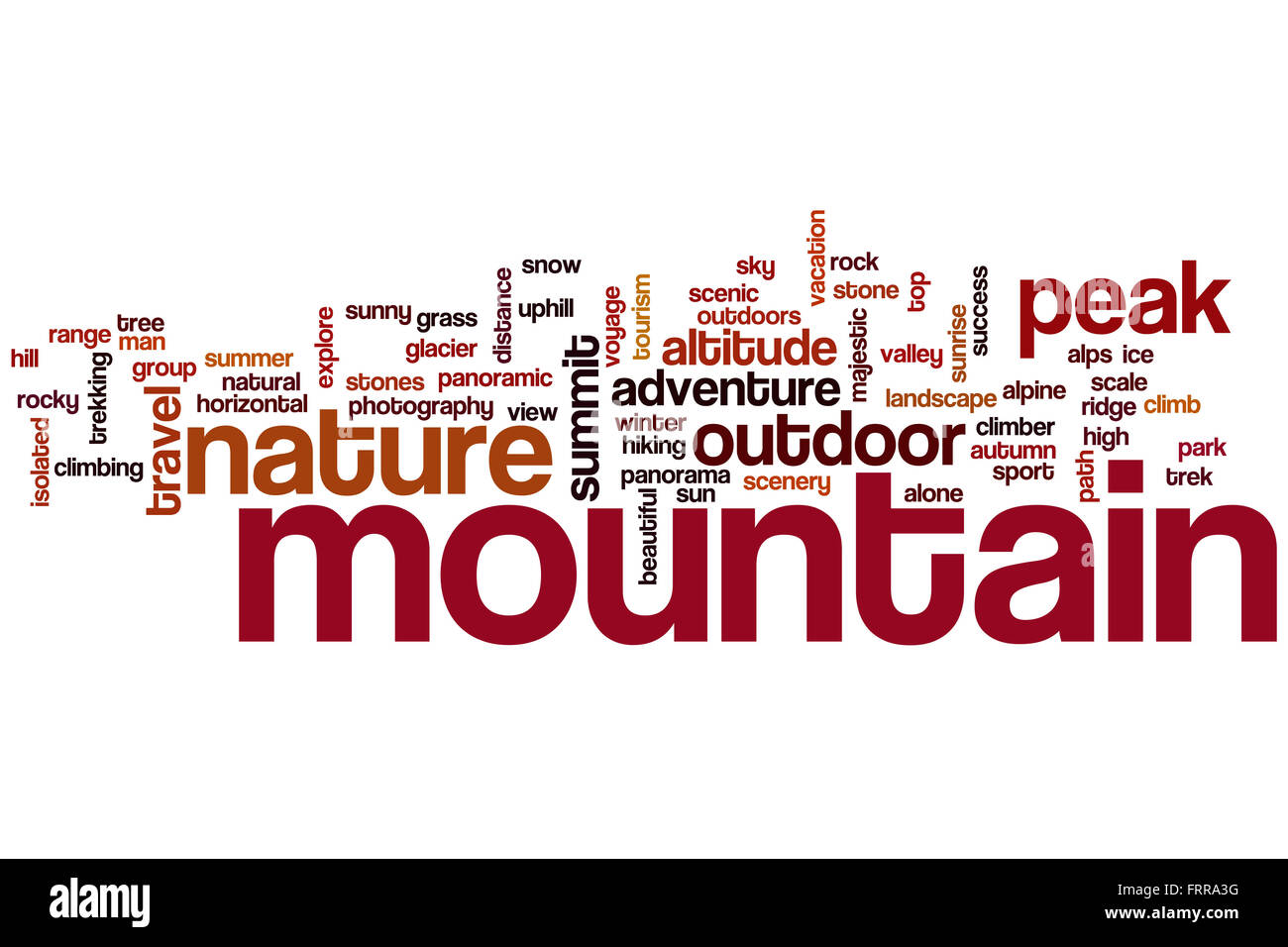 High mountain peak snow Cut Out Stock Images & Pictures - Alamy
