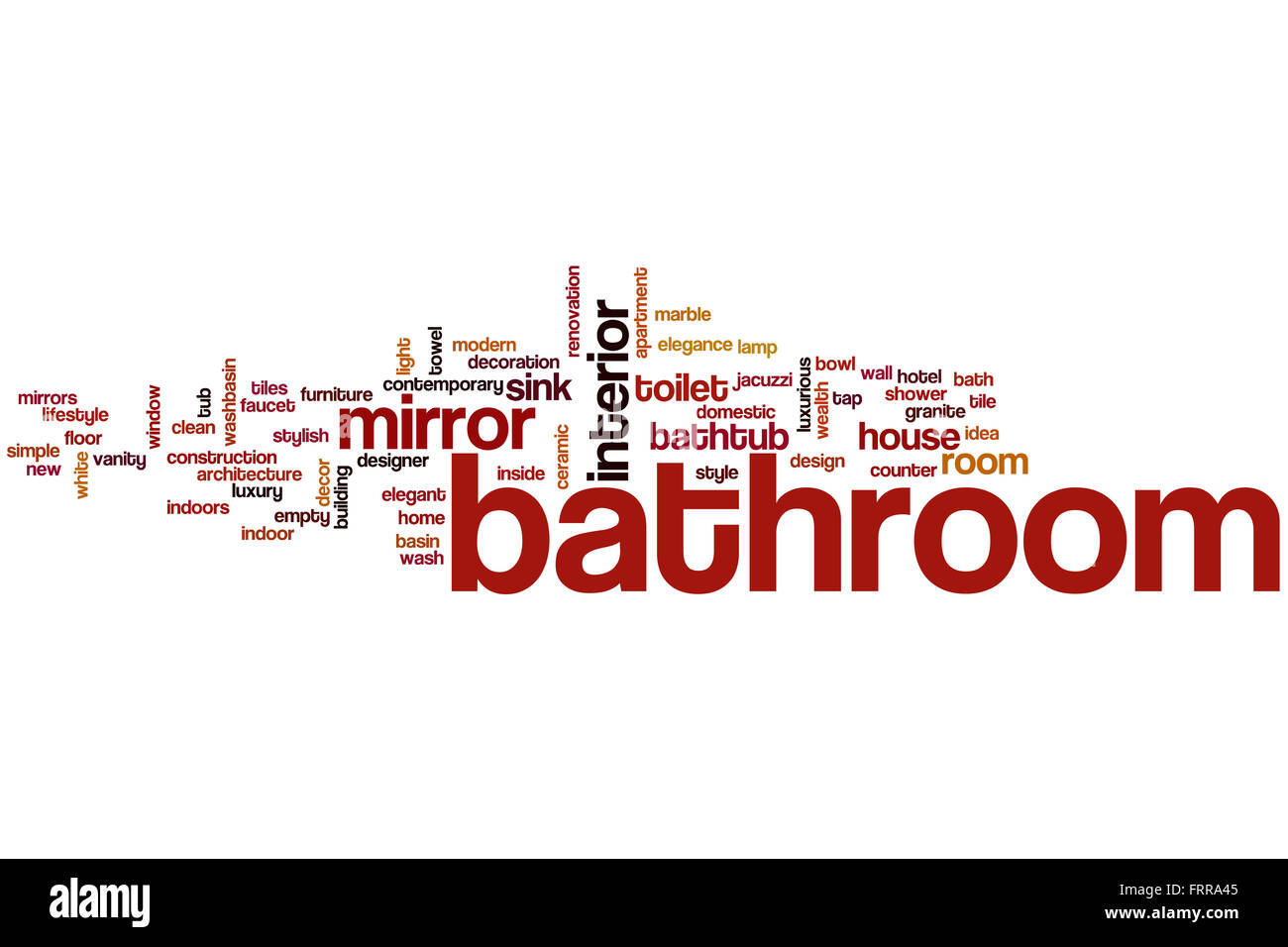 Modern style bathroom Cut Out Stock Images & Pictures - Alamy
