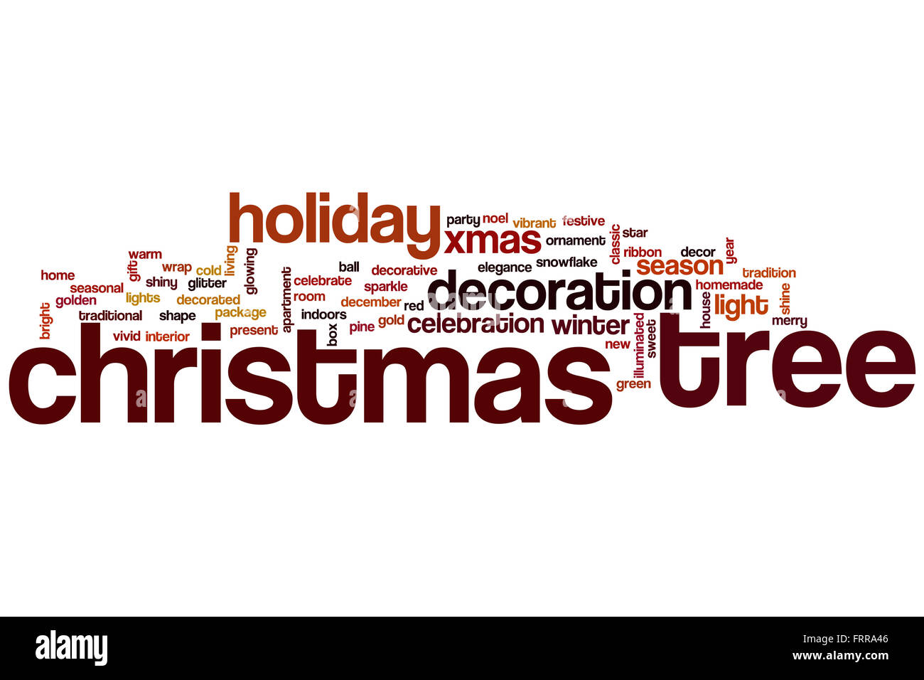 Christmas tree concept shape Cut Out Stock Images & Pictures - Alamy