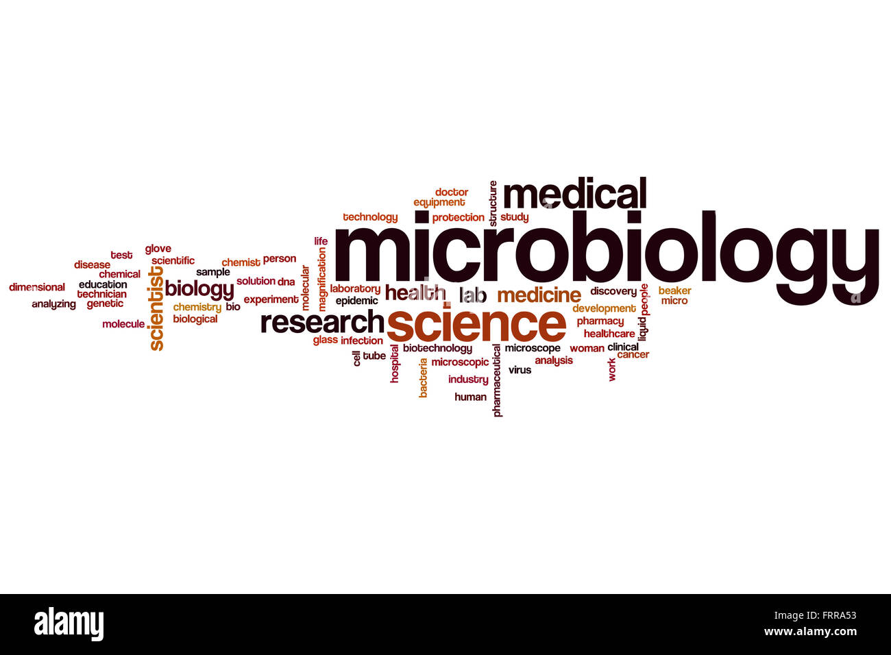 Microbiology word cloud concept Stock Photo - Alamy