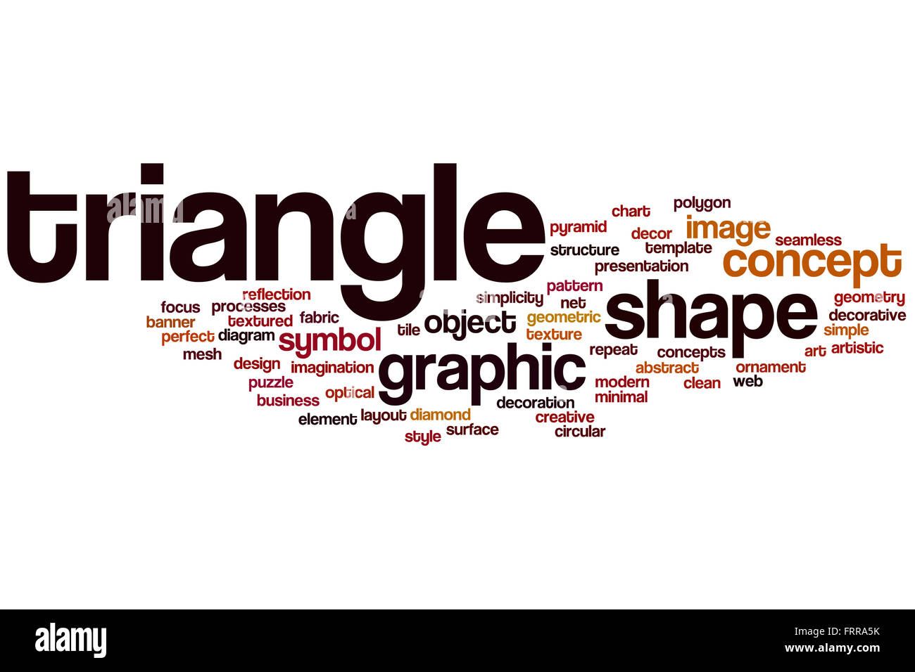 Triangle word cloud concept Stock Photo - Alamy