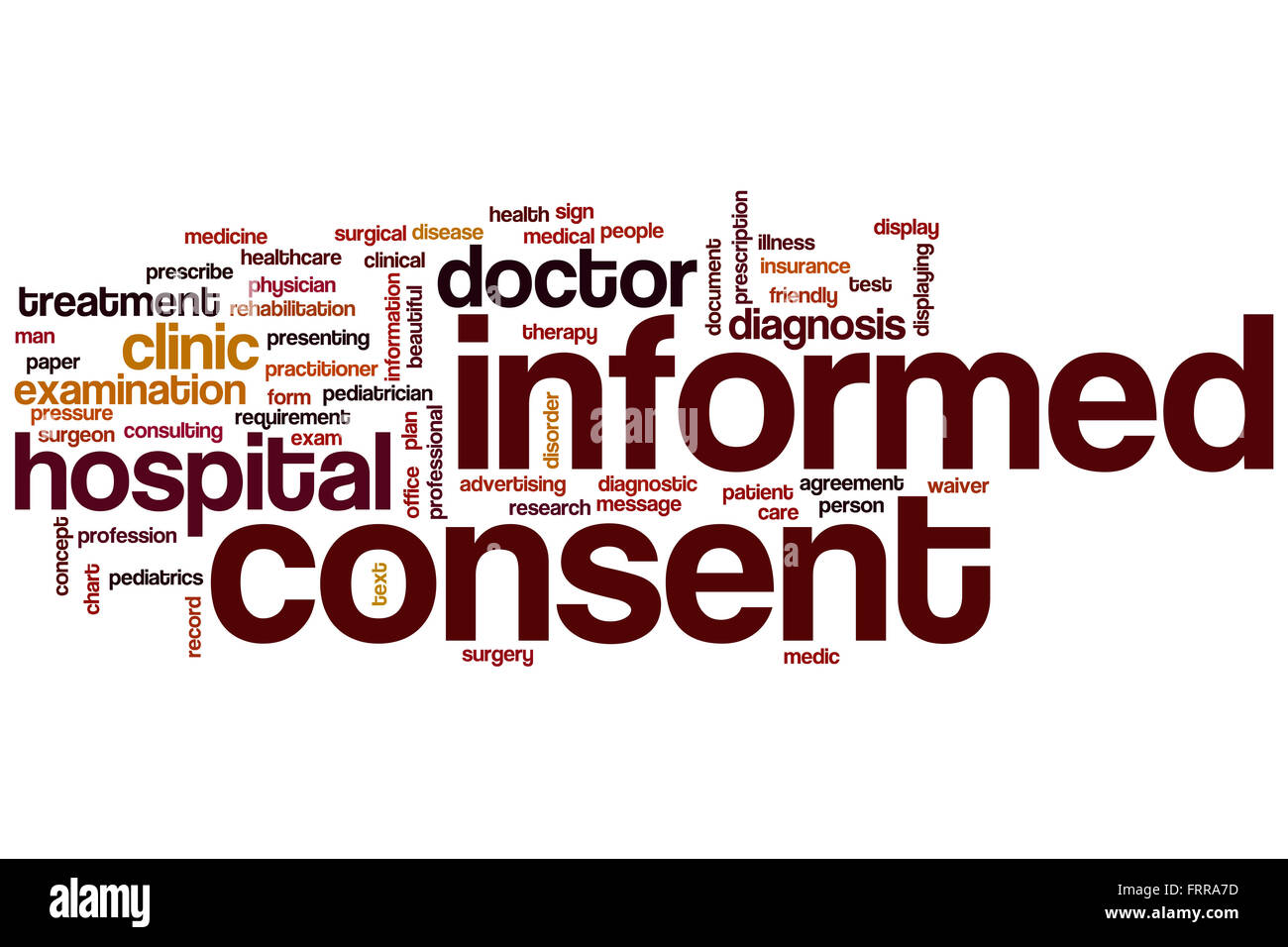 Consent word cloud hi-res stock photography and images - Alamy