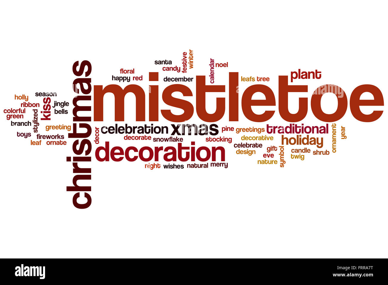 Mistletoe tree winter Cut Out Stock Images & Pictures - Alamy