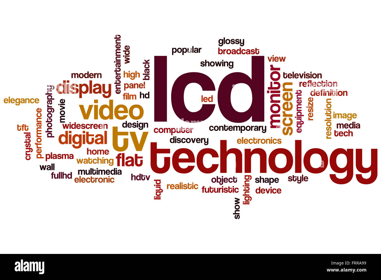 LCD word cloud concept Stock Photo - Alamy