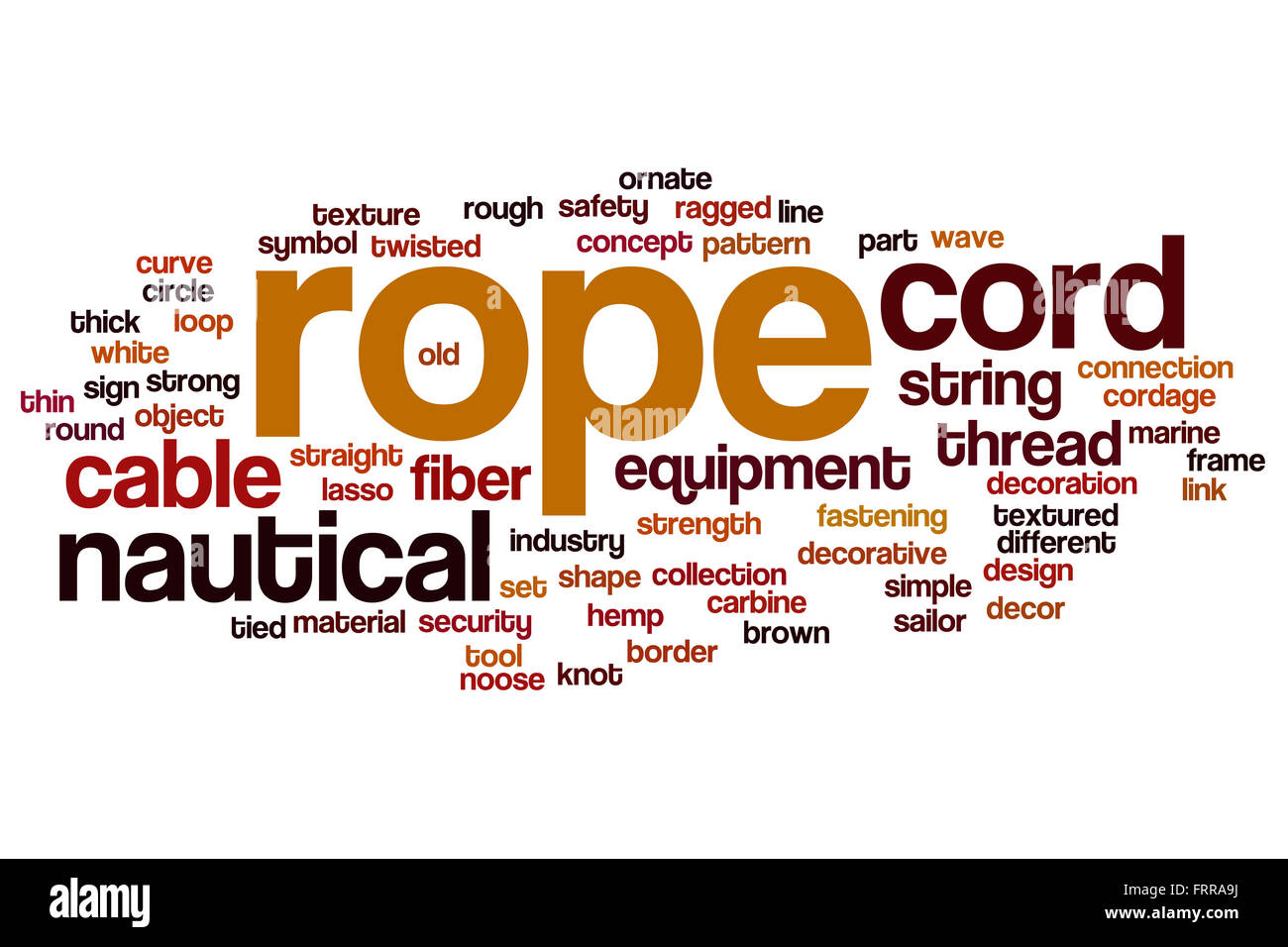 Rope word cloud concept Stock Photo - Alamy