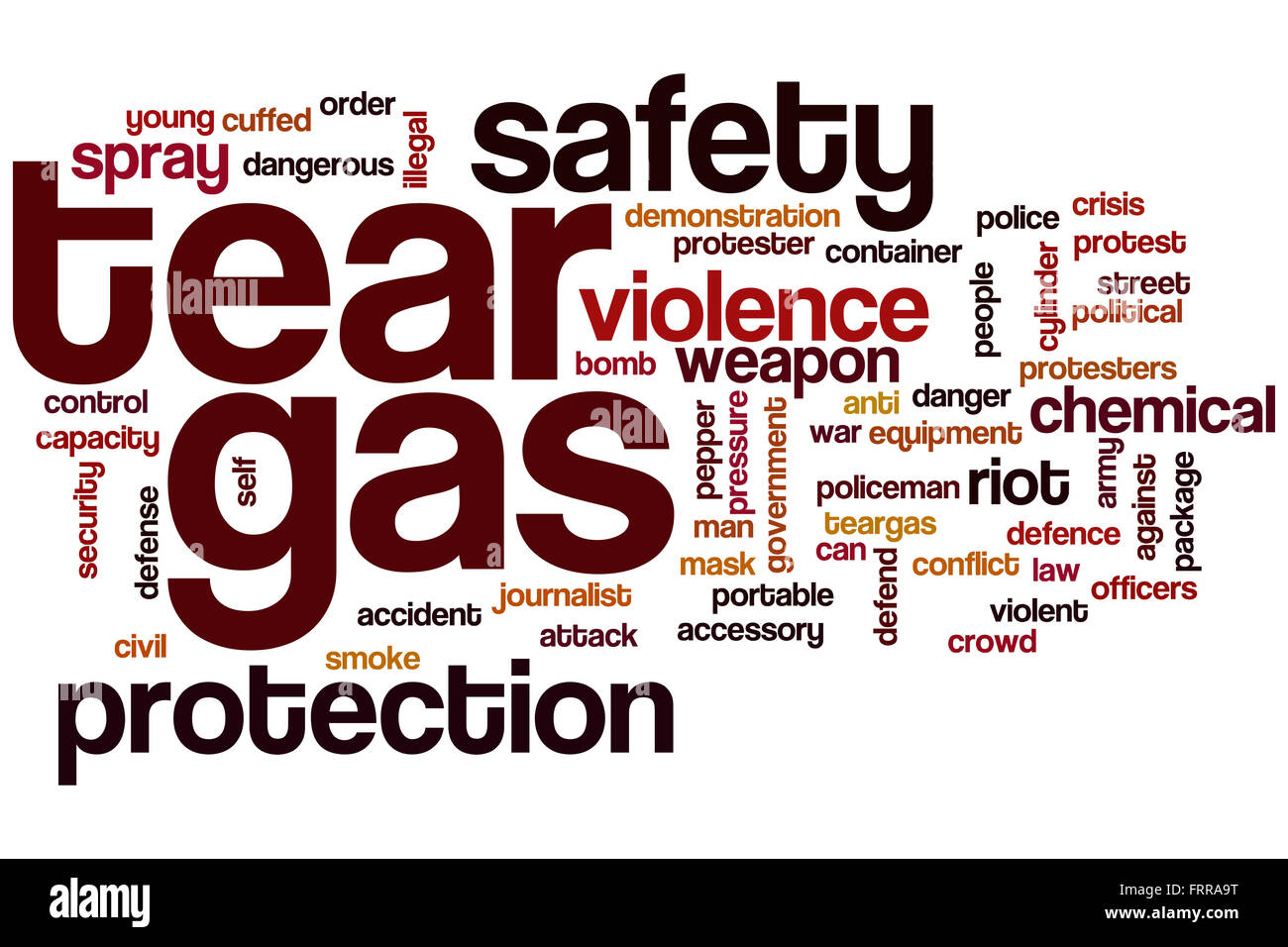 Tear gas cloud with gas mask hi-res stock photography and images - Alamy