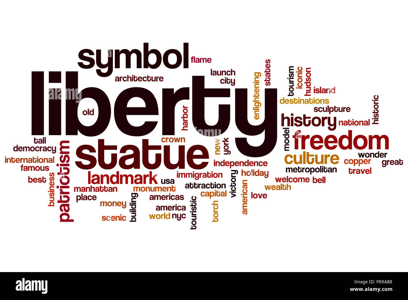 Liberty word cloud concept Stock Photo - Alamy