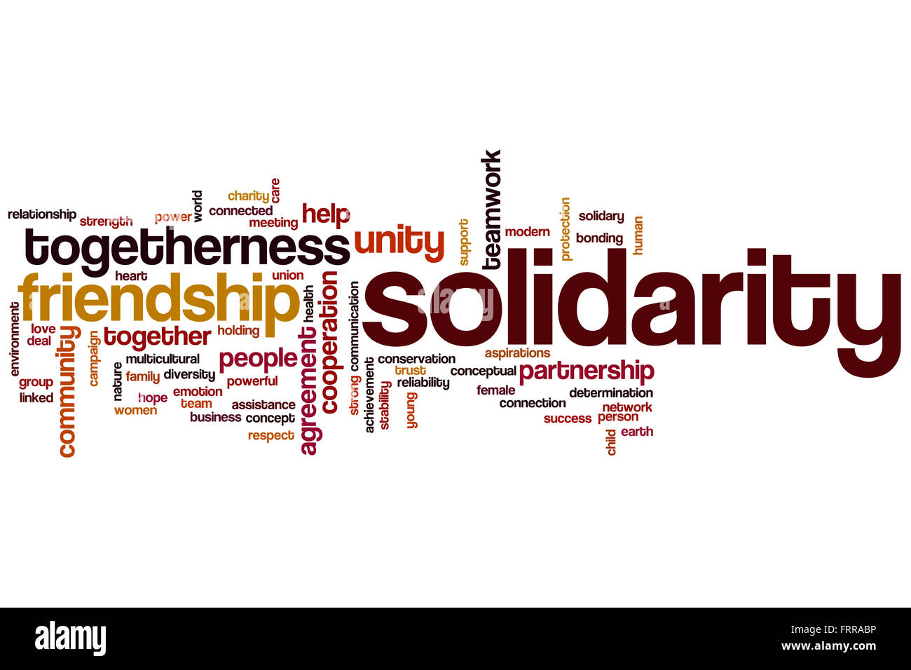Solidarity word cloud concept Stock Photo - Alamy