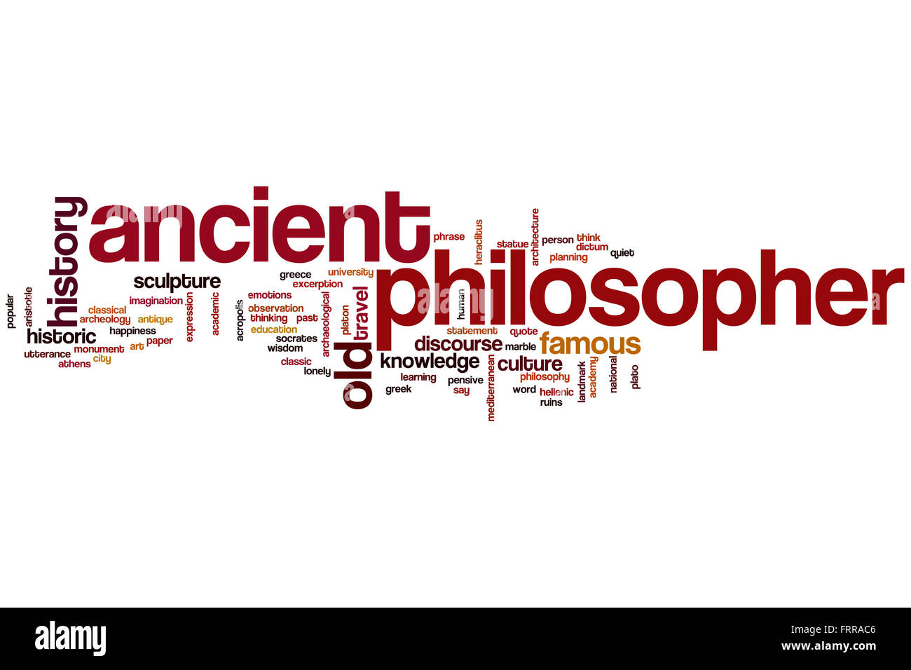 Ancient philosopher word cloud concept with greek history related tags ...