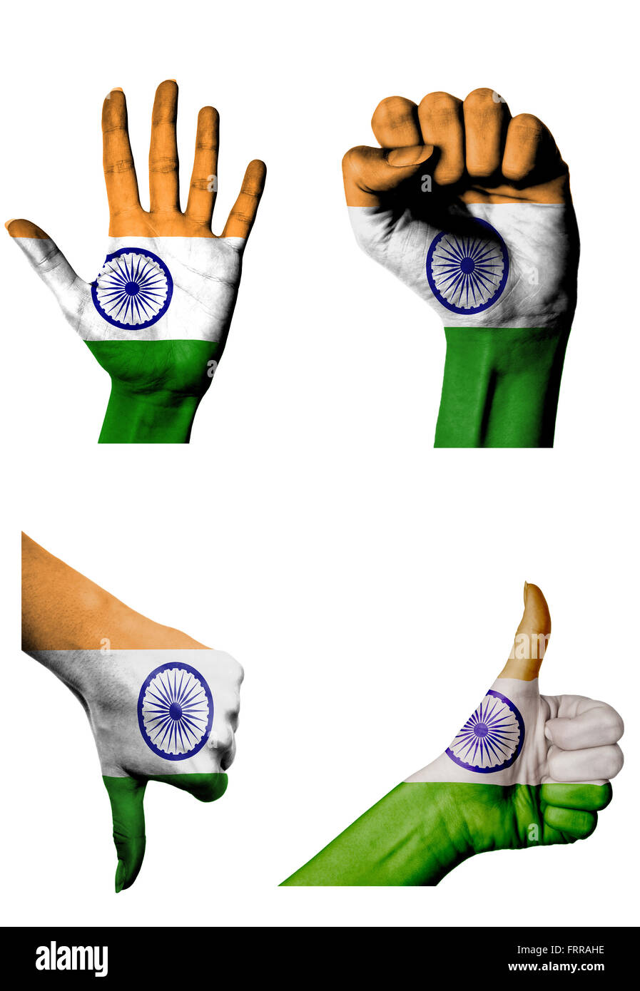 hands with multiple gestures (open palm, closed fist, thumbs up and ...