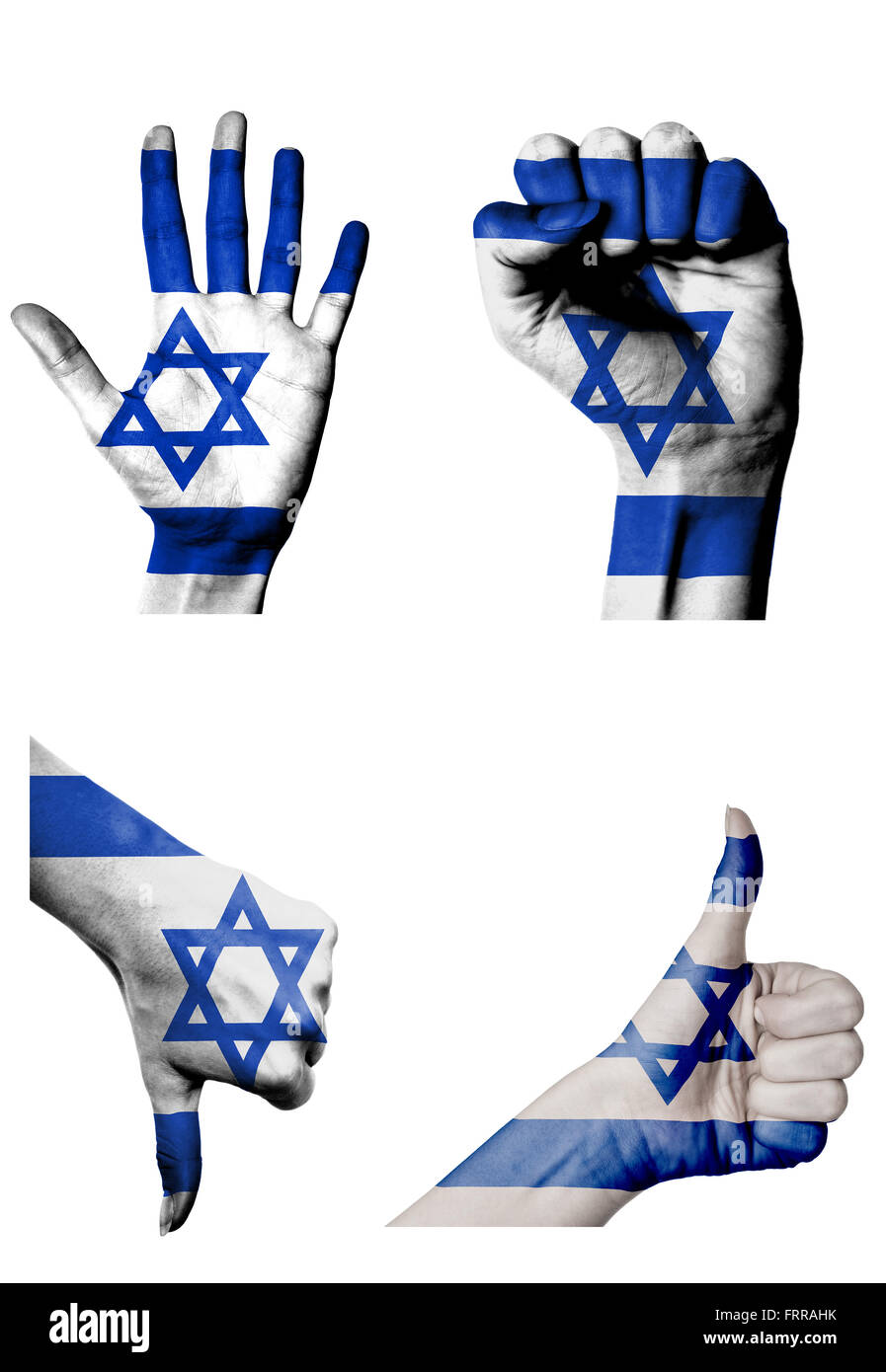 hands with multiple gestures (open palm, closed fist, thumbs up and ...