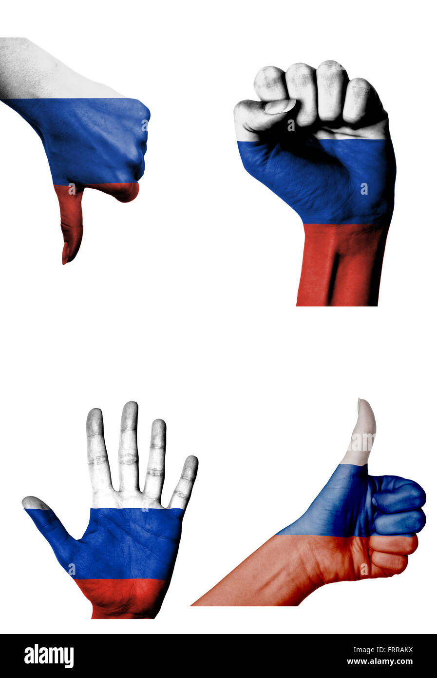 Hand gesture victory flag russia hi-res stock photography and images ...
