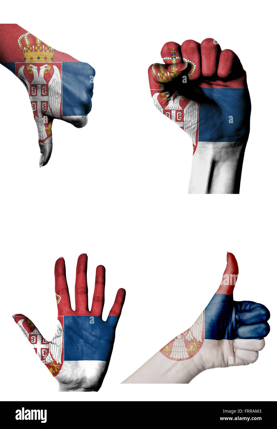 hands with multiple gestures (open palm, closed fist, thumbs up and ...