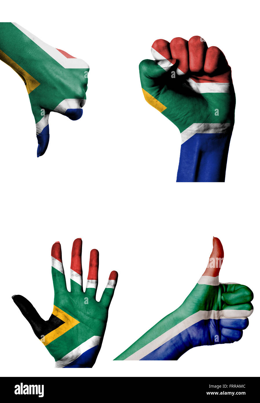 hands with multiple gestures (open palm, closed fist, thumbs up and ...