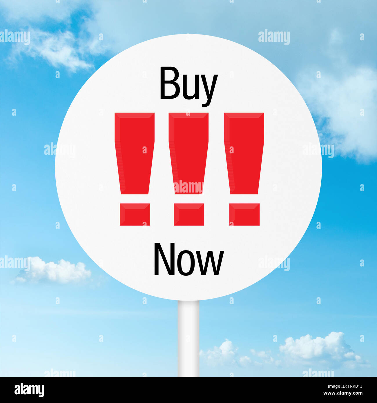 Buy now road sign with sky as a background Stock Photo - Alamy