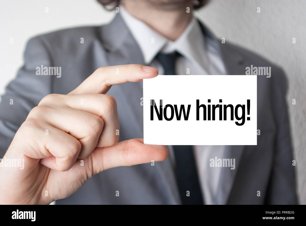 Now hiring sign showing job hi-res stock photography and images - Alamy