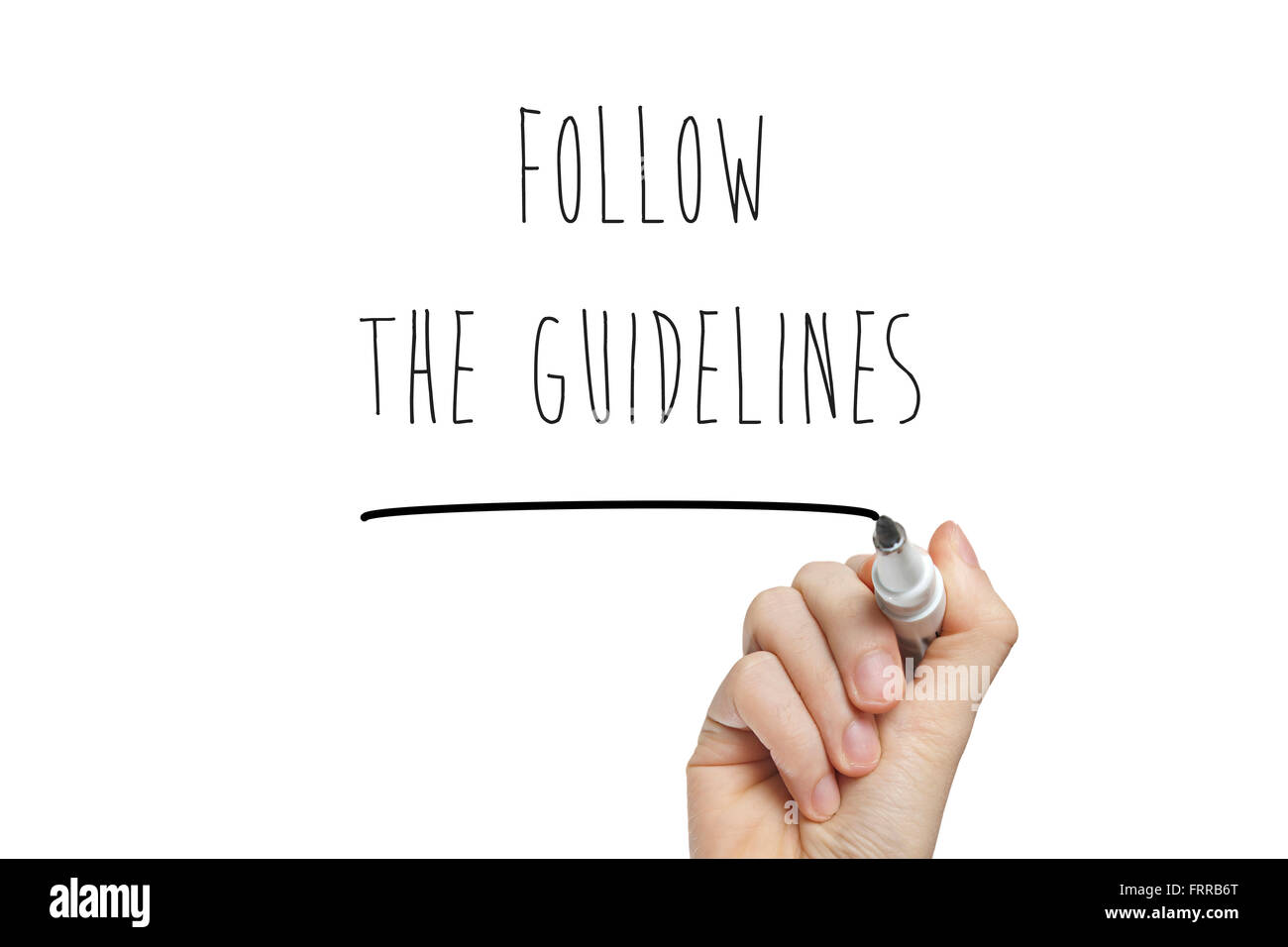 Guidelines hi-res stock photography and images - Alamy