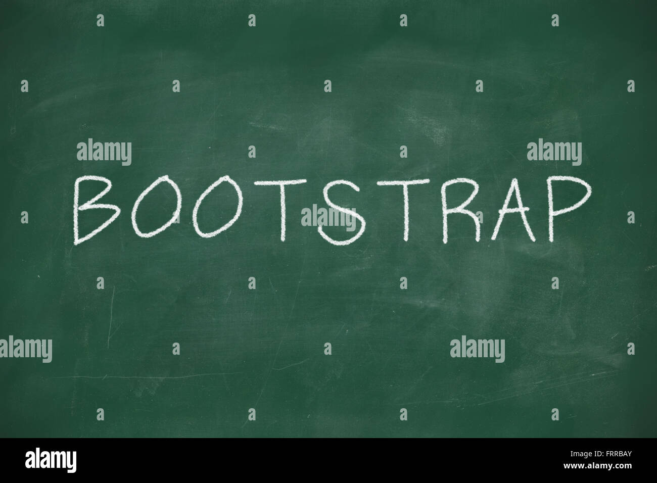Bootstrap handwritten on school blackboard Stock Photo - Alamy