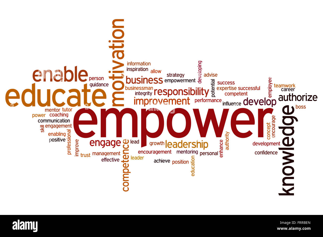 Empower concept word cloud background Stock Photo - Alamy