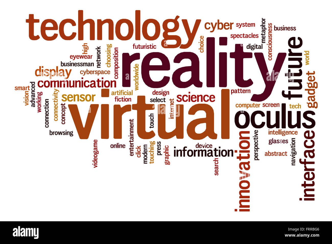 Virtual reality concept word cloud background Stock Photo - Alamy