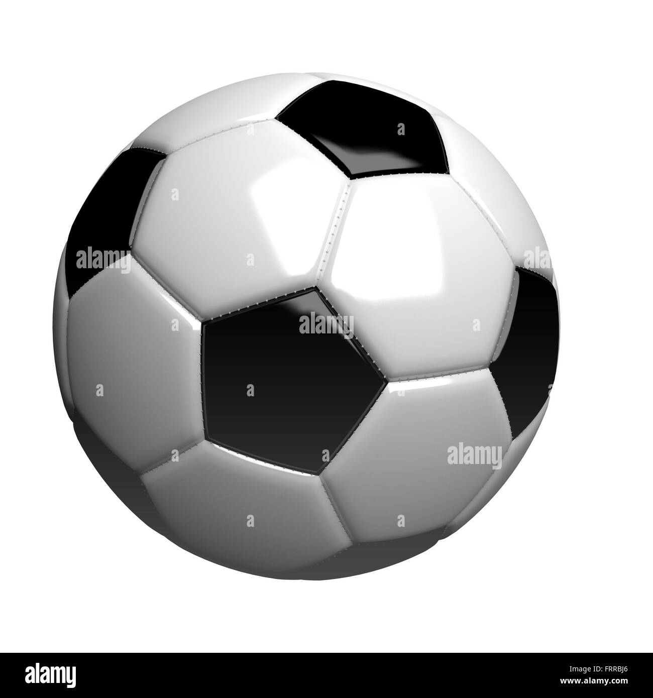 Football soccer balls on Black and White Stock Photos & Images - Alamy