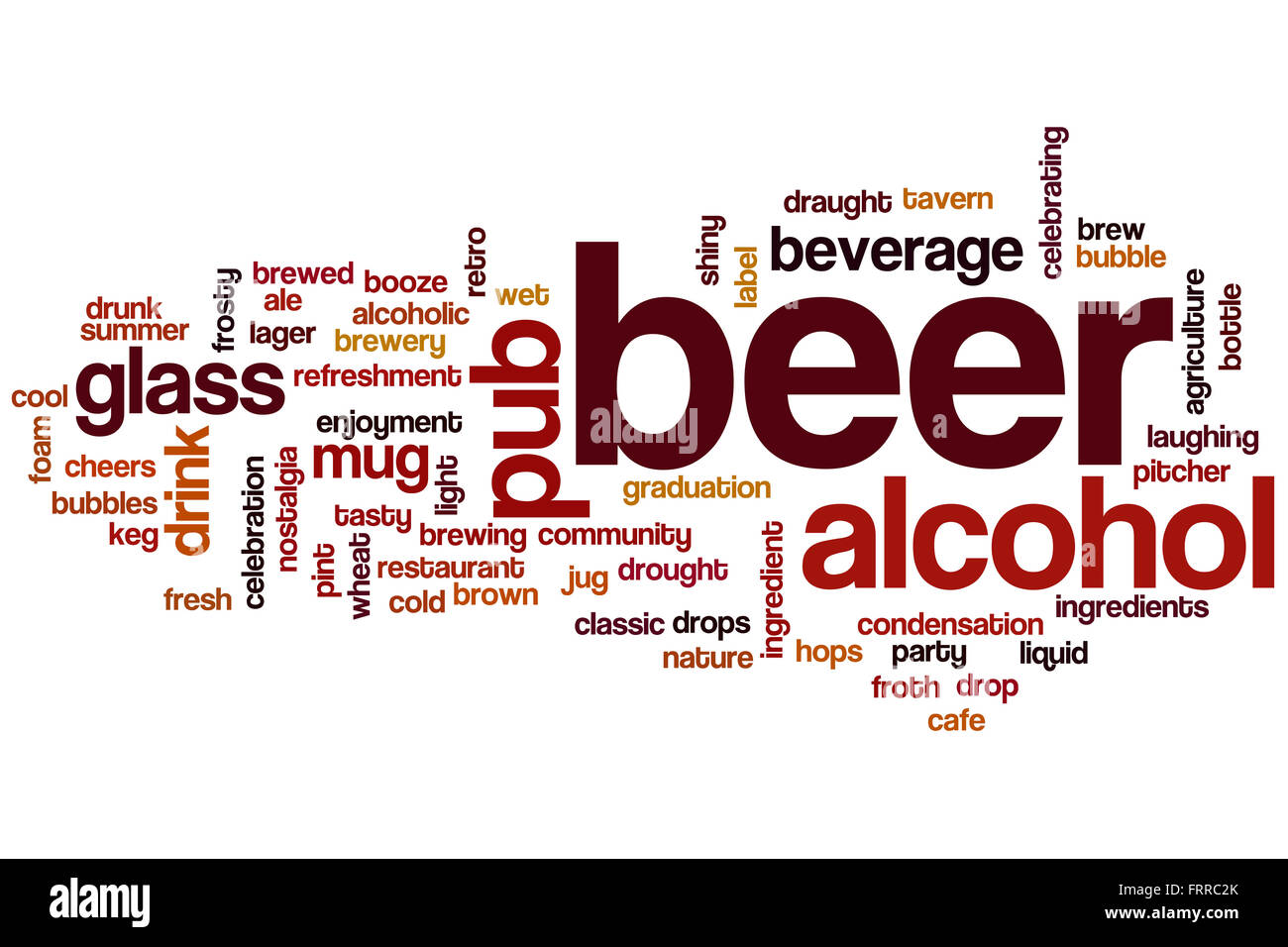 Beer concept word cloud background Stock Photo - Alamy
